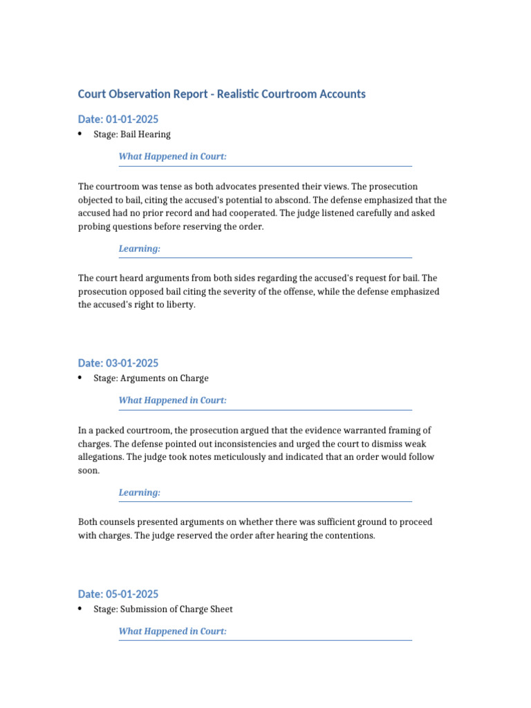 Courtroom Proceedings Overview 2025 | PDF | Plea | Witness