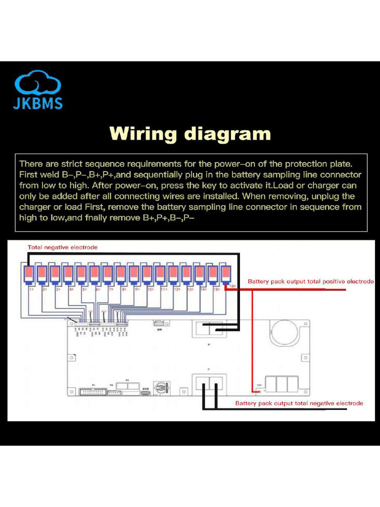 JK Inverter BMS Wiring Diagram | PDF