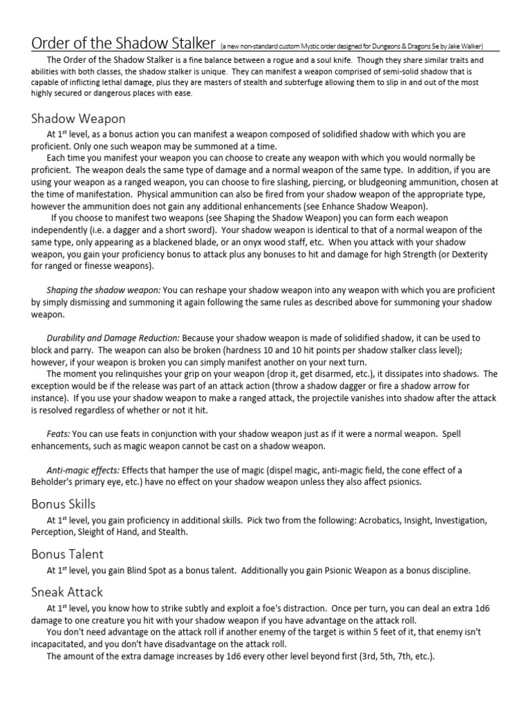 Mystic_Order_of_the_Shadow_Stalker_v1.2 | PDF