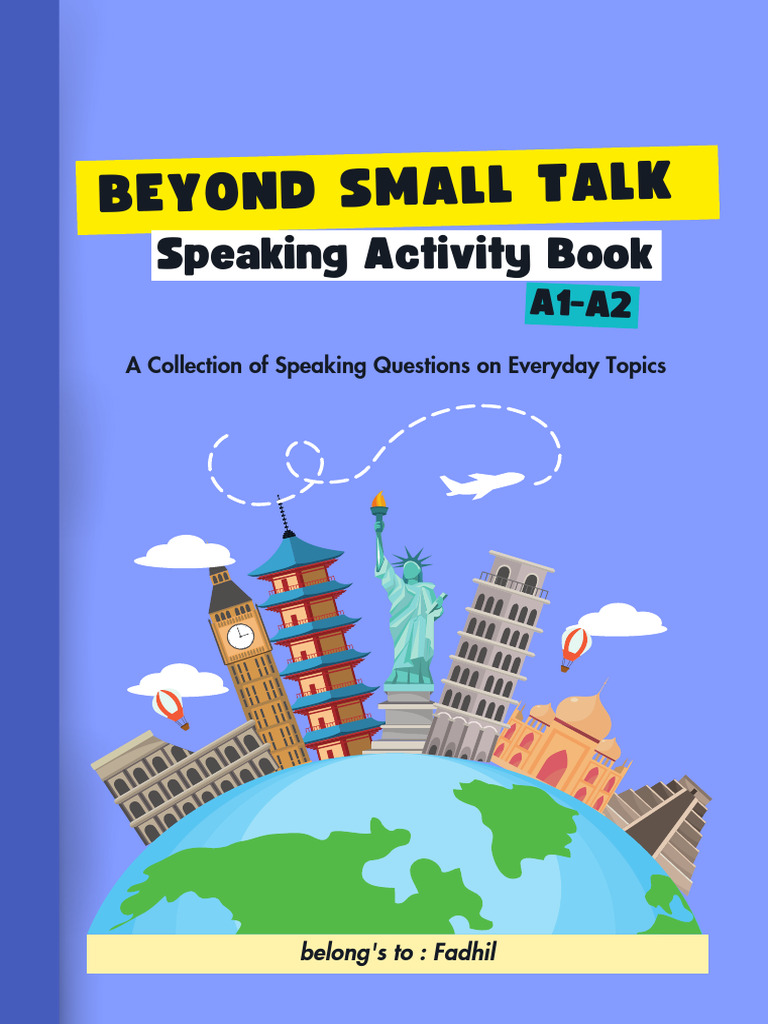Speaking Activity Worksheet Booklet Colorful in Cute Style_20250414 ...