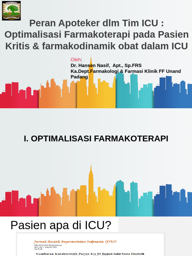 Peran Apoteker DLM Tim Icu - 052257 | PDF | Sepsis | Antimicrobial ...
