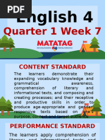 Lesson Guide Grade 4 English Quarter 1 Week 7 | PDF | Emotions | Art