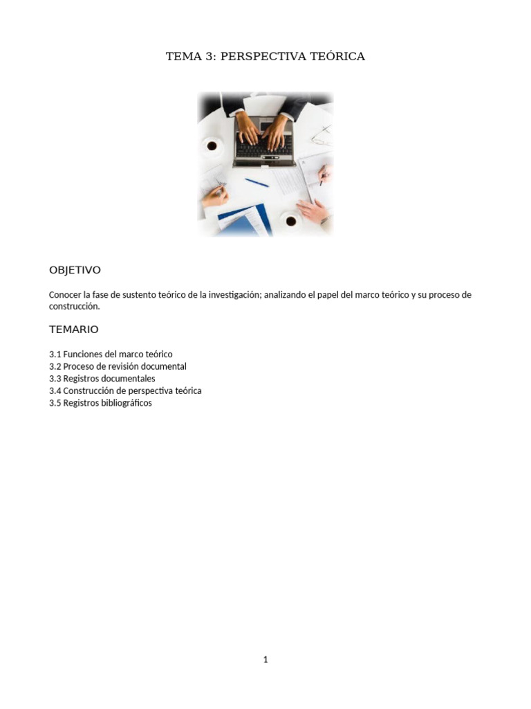 Tema Perspectiva Teórica | PDF | Teoría | Paradigma