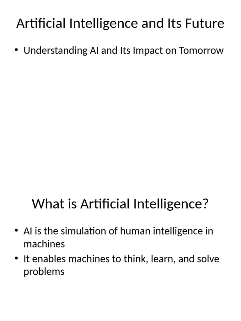 Future of Artificial Intelligence Insights | PDF