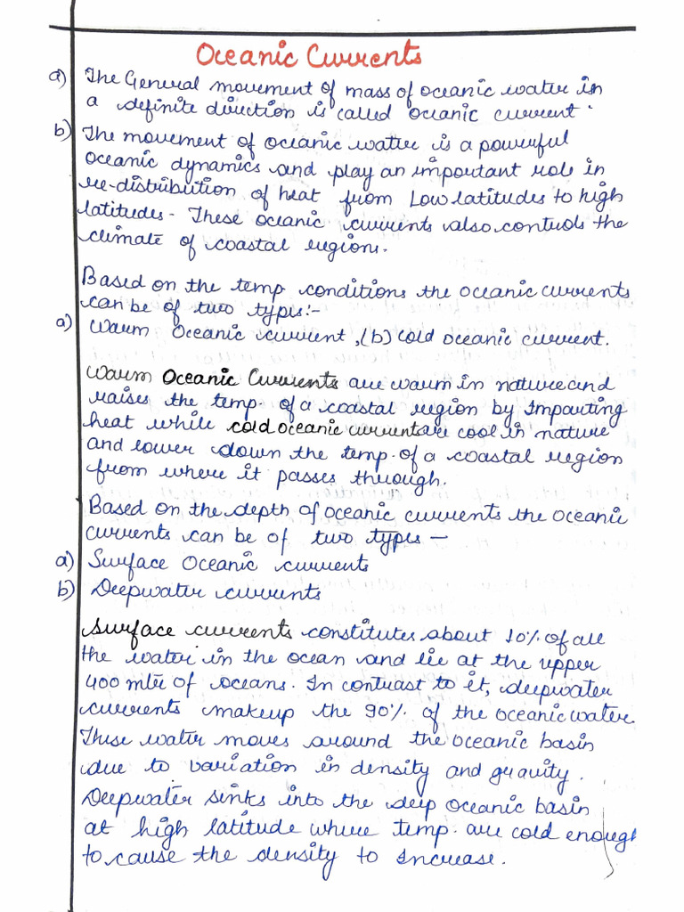 Day 05 Oceanic Currents | PDF