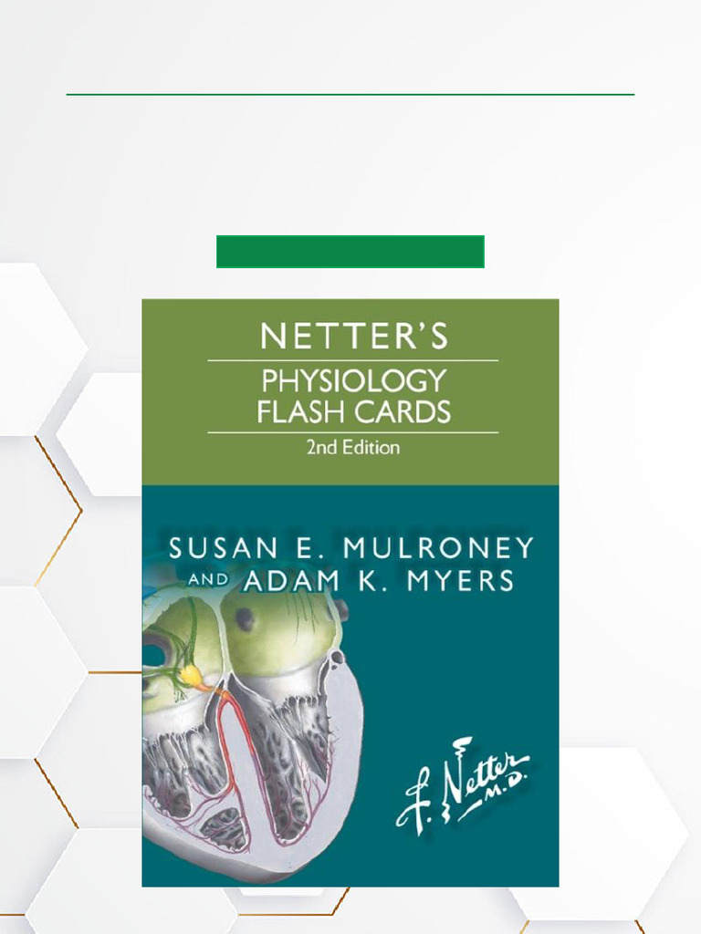 Netter's Physiology Flash Cards - 2nd Edition Scribd PDF Download | PDF