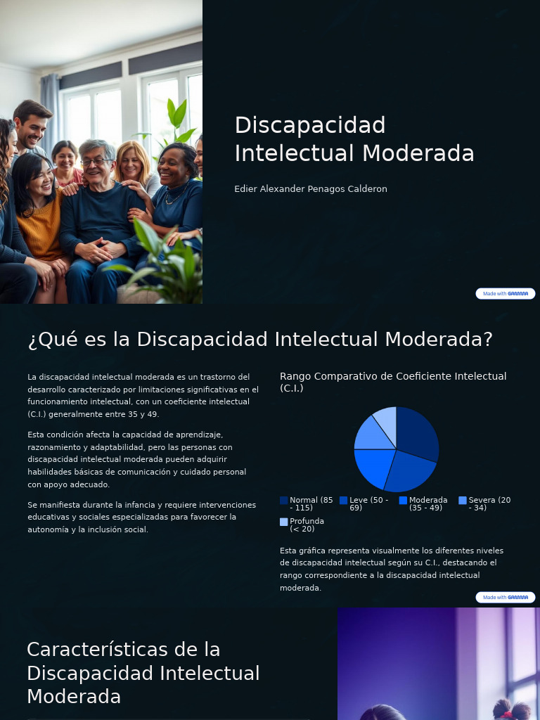 Discapacidad Intelectual Moderada | PDF | Discapacidad intelectual ...