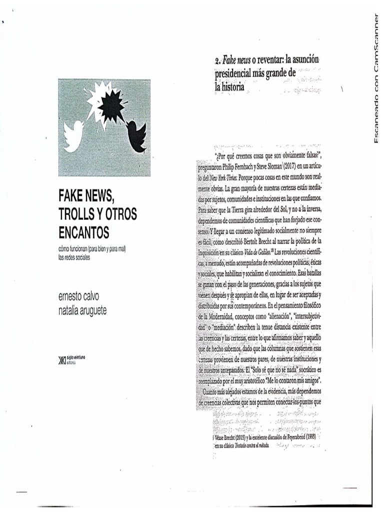 Calvo y Aruguete - Fake News | PDF | Donald Trump | Gobierno americano
