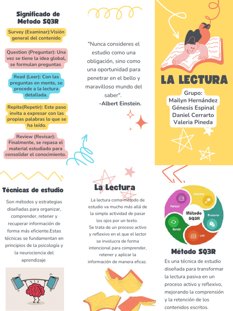Folleto Tríptico Proyecto Creativo Infantil Libros Ilustrado Multicolor | PDF | Habilidades de ...