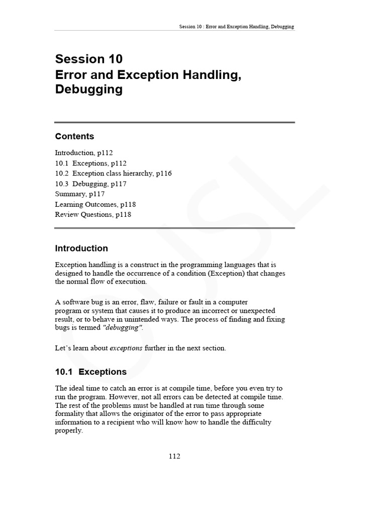 EEI3262 Unit 2 Session 10 | PDF | Software Engineering | Programming Paradigms