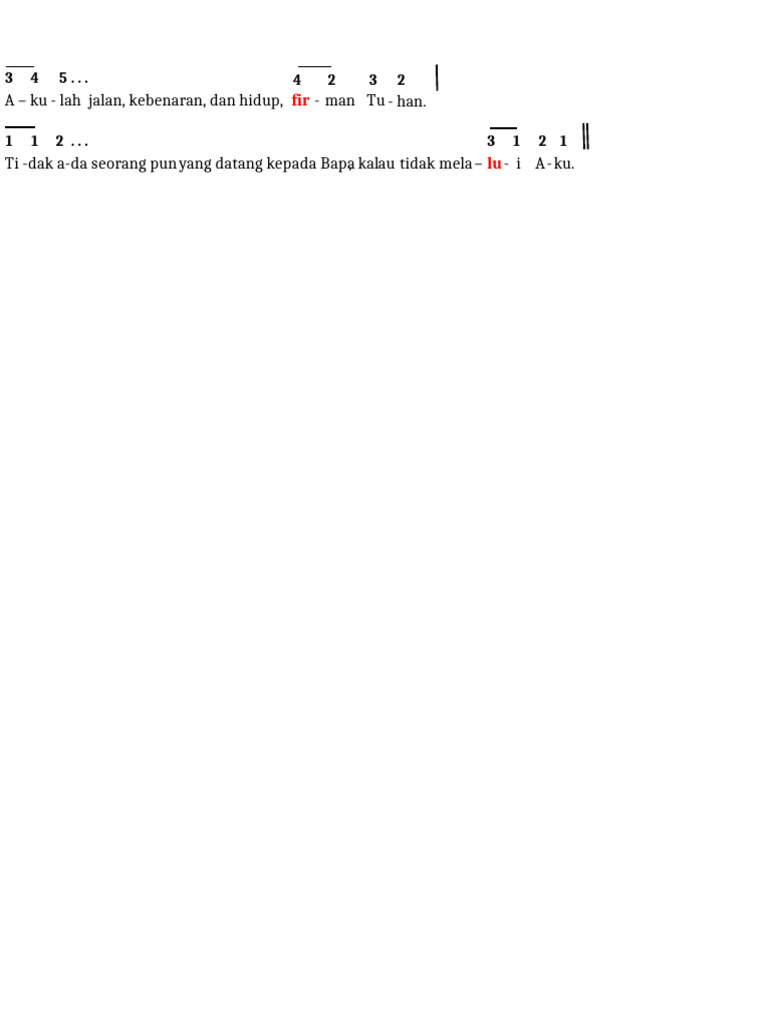 A - Ku - Lah Jalan, Kebenaran, Dan Hidup, - Man Tu - Han | PDF
