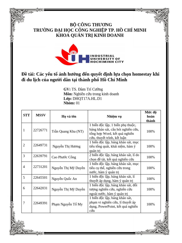 Nghiên C U Trong Kinh Doanh Iuh | PDF