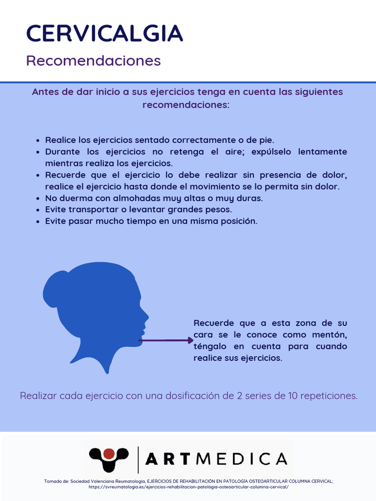 Ejercicios para Cervicalgia y Tortícolis | PDF