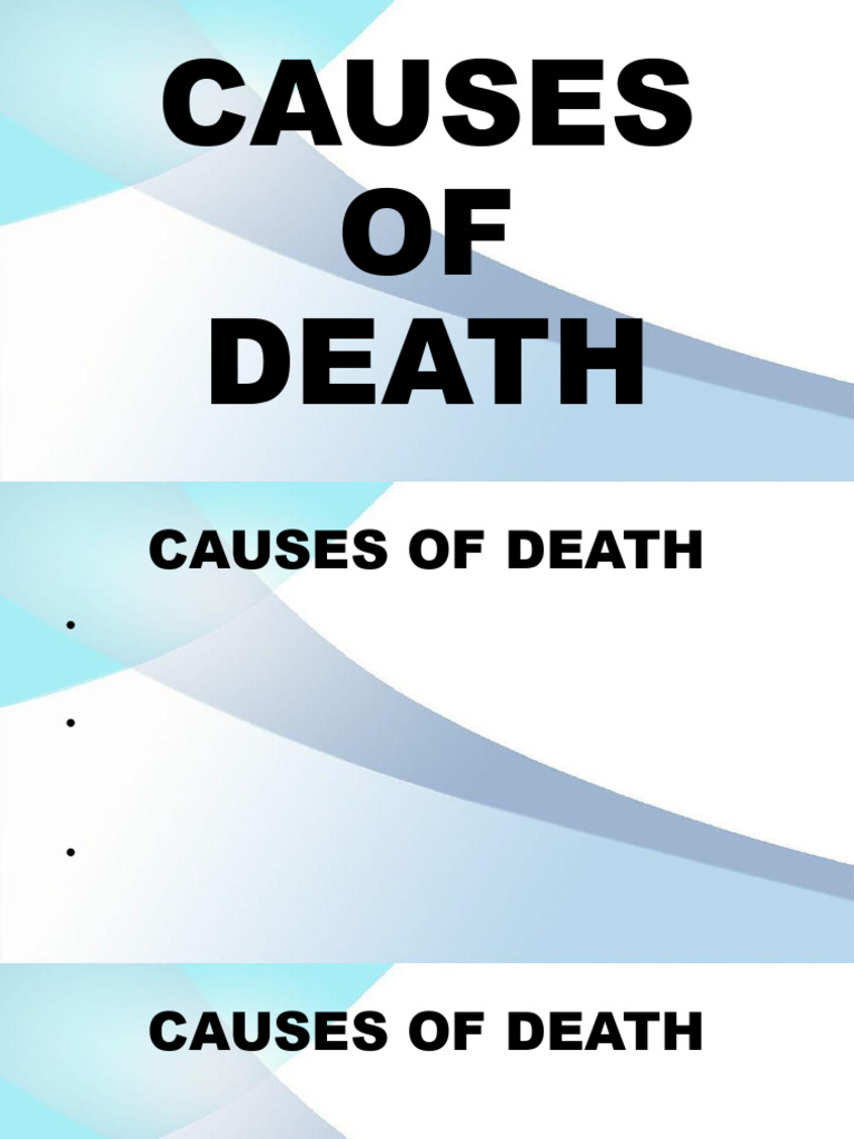 Understanding Causes of Death | PDF | Murder | Death
