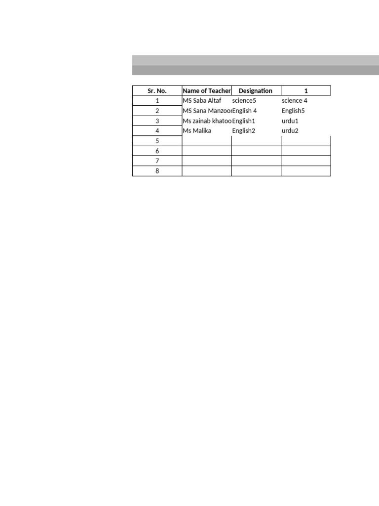 Untitled Spreadsheet | PDF