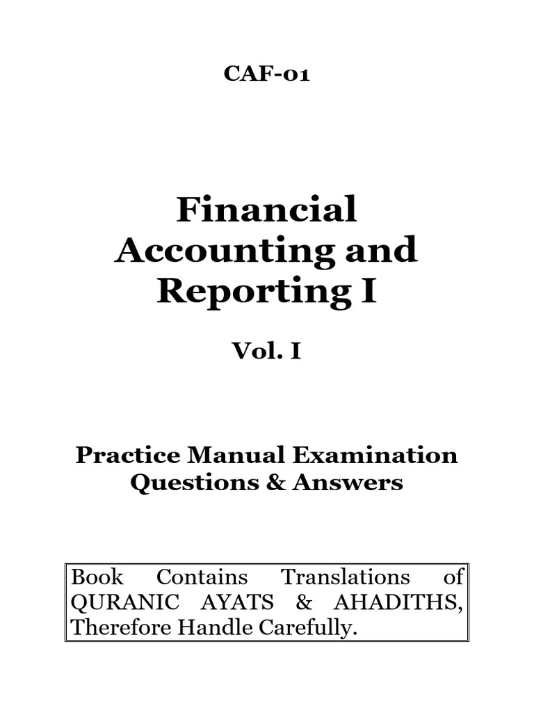 FAR-1 - Vol 1 (A-25) | PDF | Depreciation | Retained Earnings