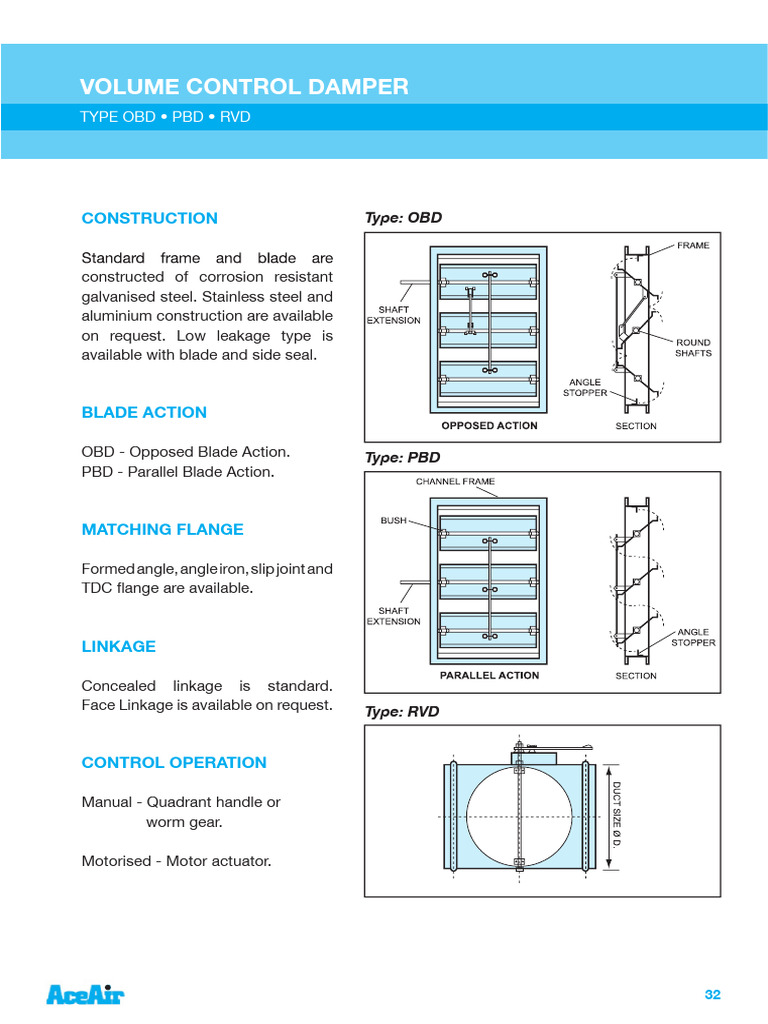 Ace - Volume Control Damper | PDF