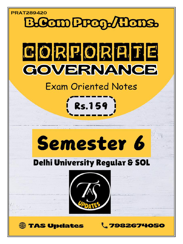 Pratham 1 | PDF | Corporate Governance | Governance