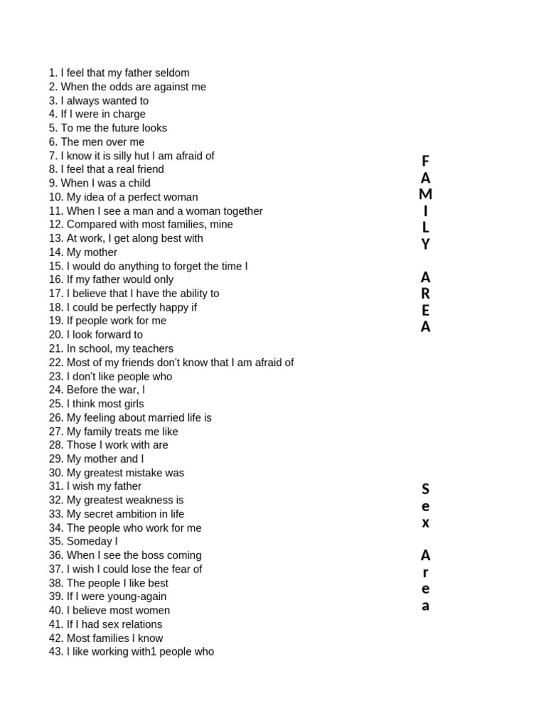 SSCT Interpretation CJ | PDF | Mother