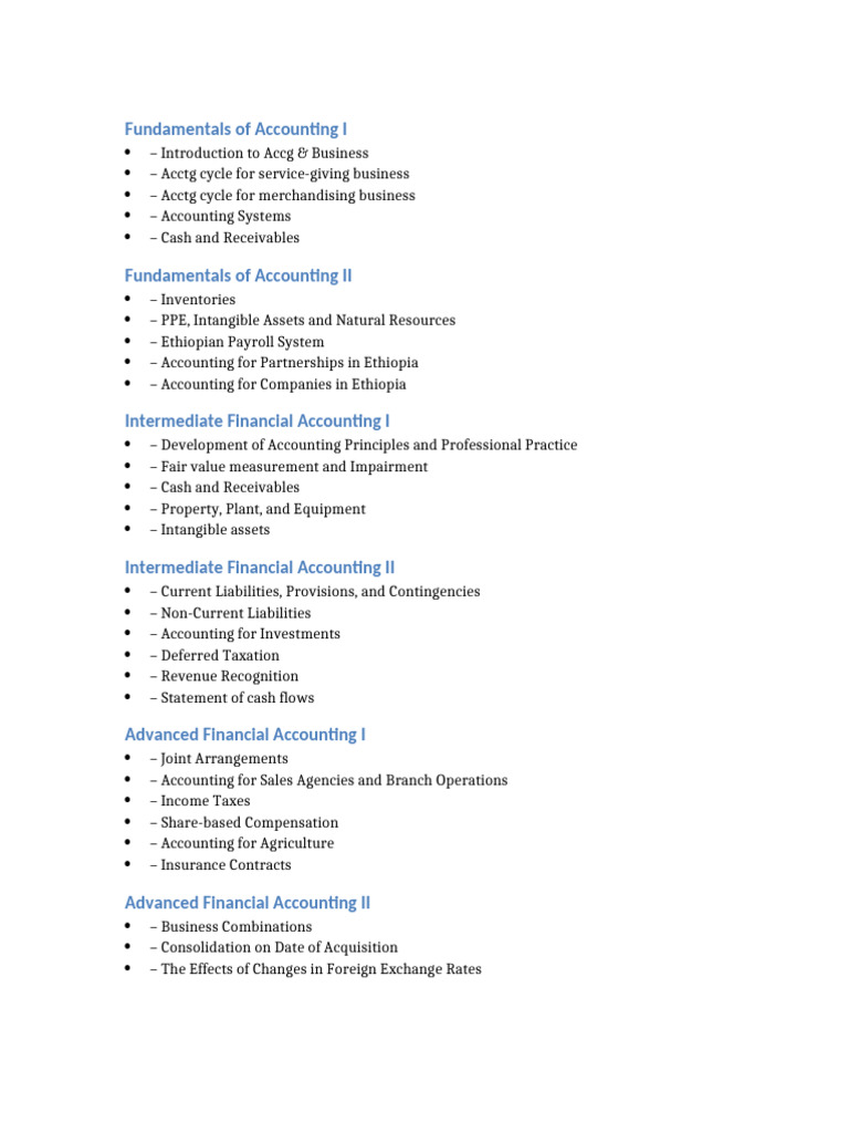 Comprehensive Accounting Course Overview | PDF | Audit | Financial ...