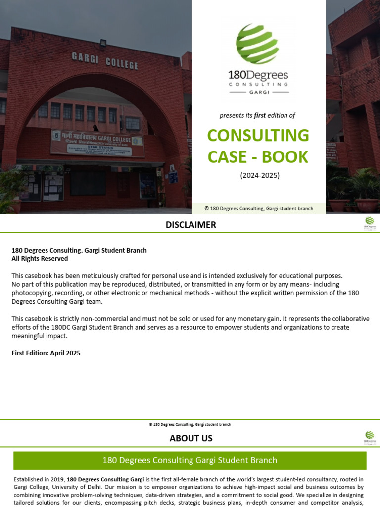 Consulting Case Book - 180 DC Gargi | PDF | Consultant | Strategic ...