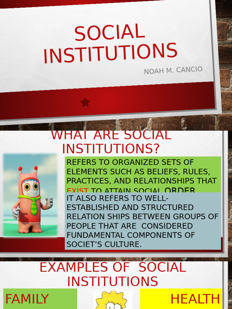 Social Institutions | PDF | Family | Marriage