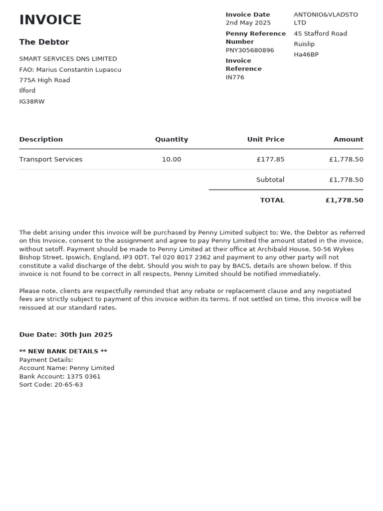 Invoice PNY305680896 | PDF