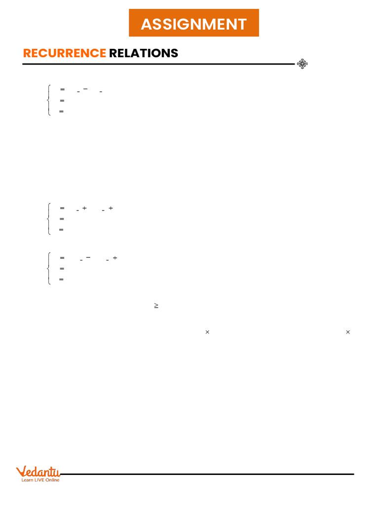 Recurrence and Relation Notes | PDF | Recurrence Relation | Mathematics