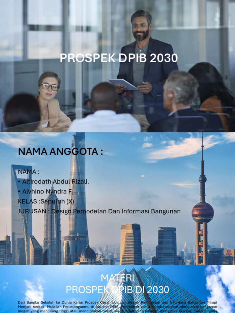 Prospek Karier DPIB 2030: Peluang Lulusan | PDF