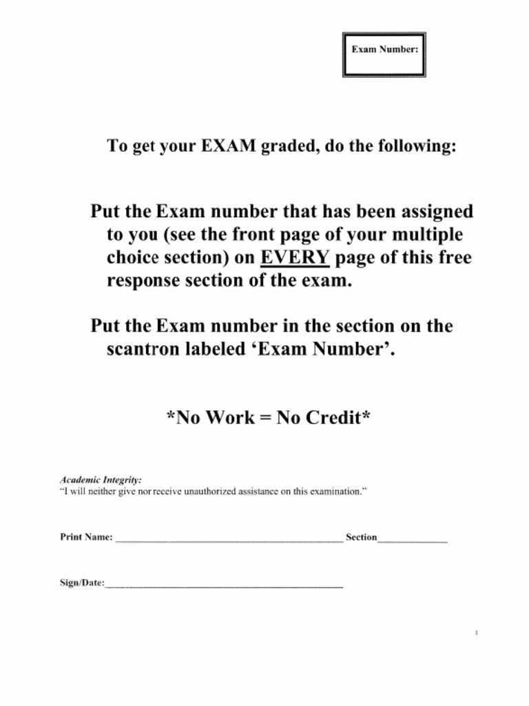 Old Exam 1 - Free Response Section | PDF | Isotope | Chemistry