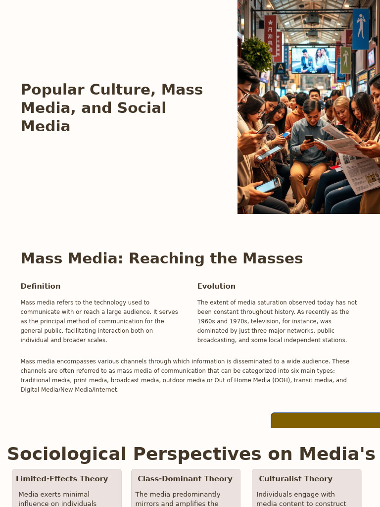 Mass Media and Social Media's Impact | PDF | Mass Media | Social Media