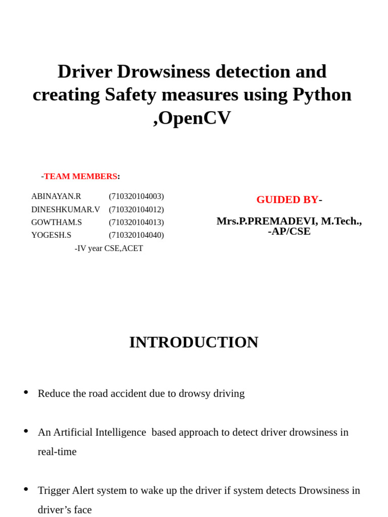 DDDS Project Presetation (Main) | PDF | Video | Computer Vision