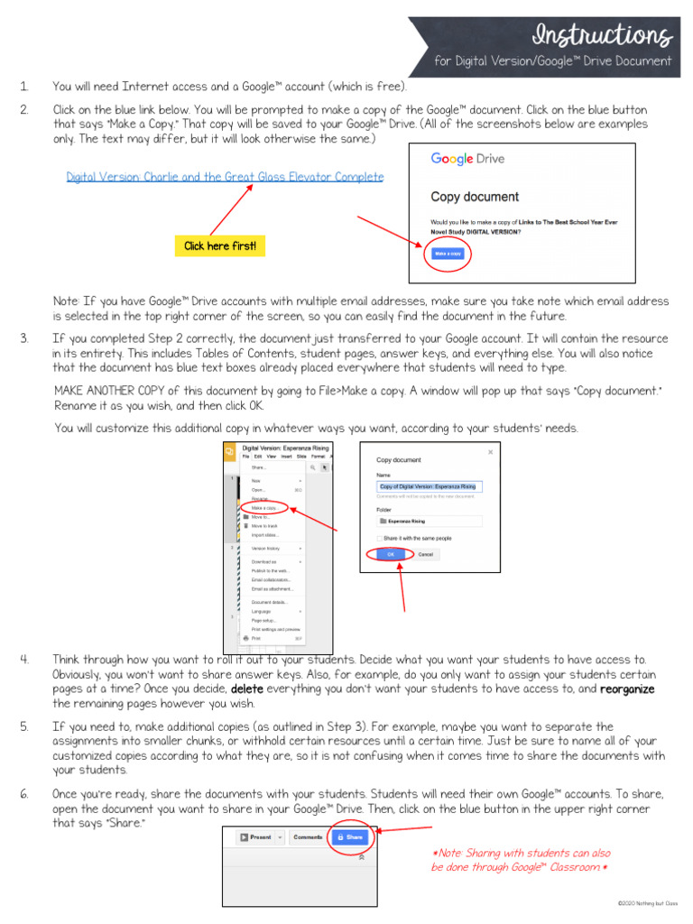 Google Drive Document Sharing Guide | PDF | Operating System Families ...