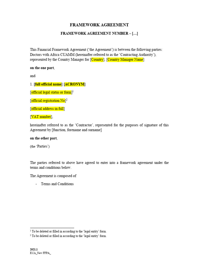 Annex VII Contract Form | PDF | Justice | Crime & Violence