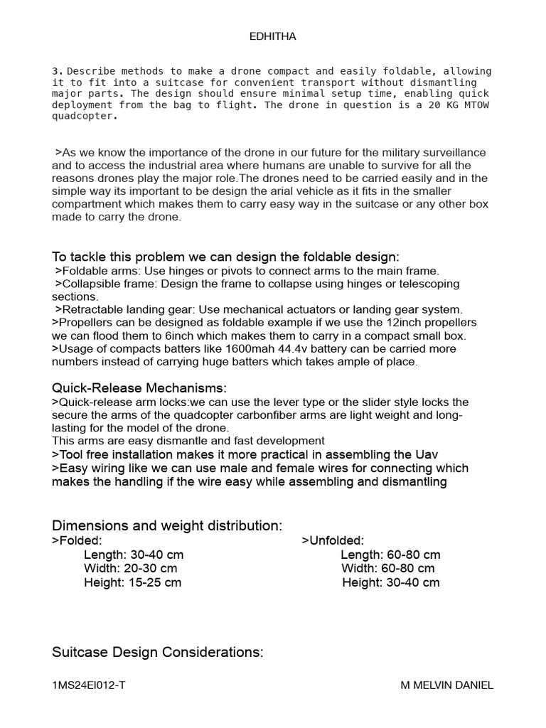 M Melvin Daniel 03 Subteam PDF | PDF | Unmanned Aerial Vehicle ...
