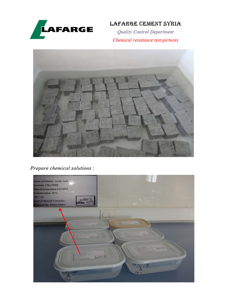 Chemical Resistance Test Images | PDF