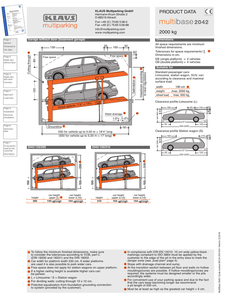 MultiBase 2042 Product Description | PDF | Door | Electrician