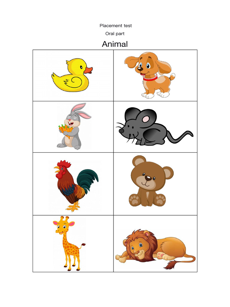 Placement Test-Oral Part | PDF