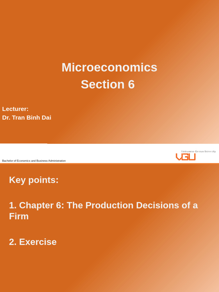 Section 6 - OMIK 2025 - Final | PDF | Production Function | Economics