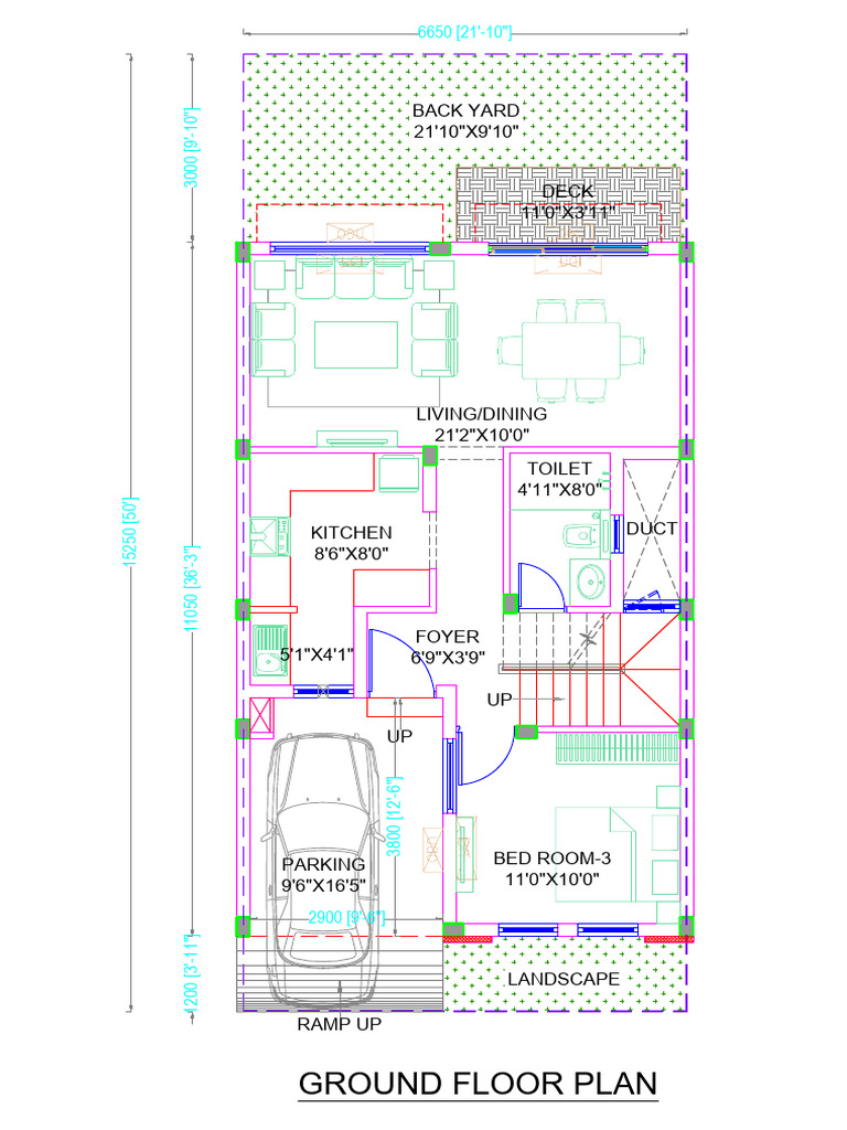 Ground Floor Plan Layout Details | PDF