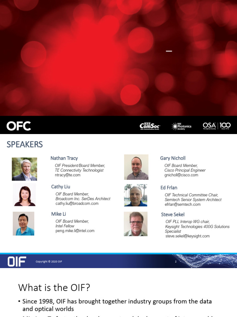 00311c OIF 112G OFC Slides Ofc20 Presentation | PDF | Network Switch ...