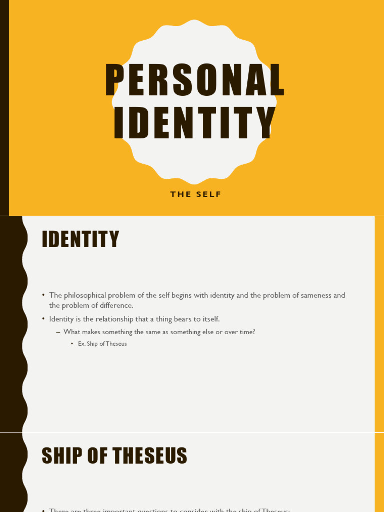 Personal Identity | PDF