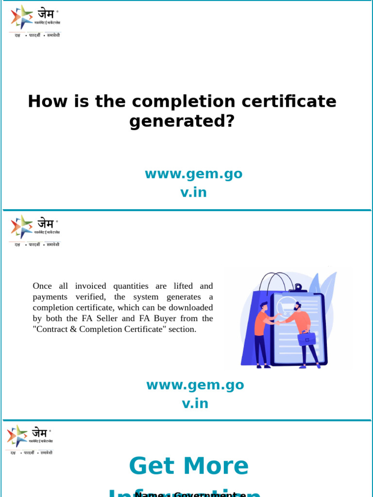 How Is The Completion Certificate Generated | PDF