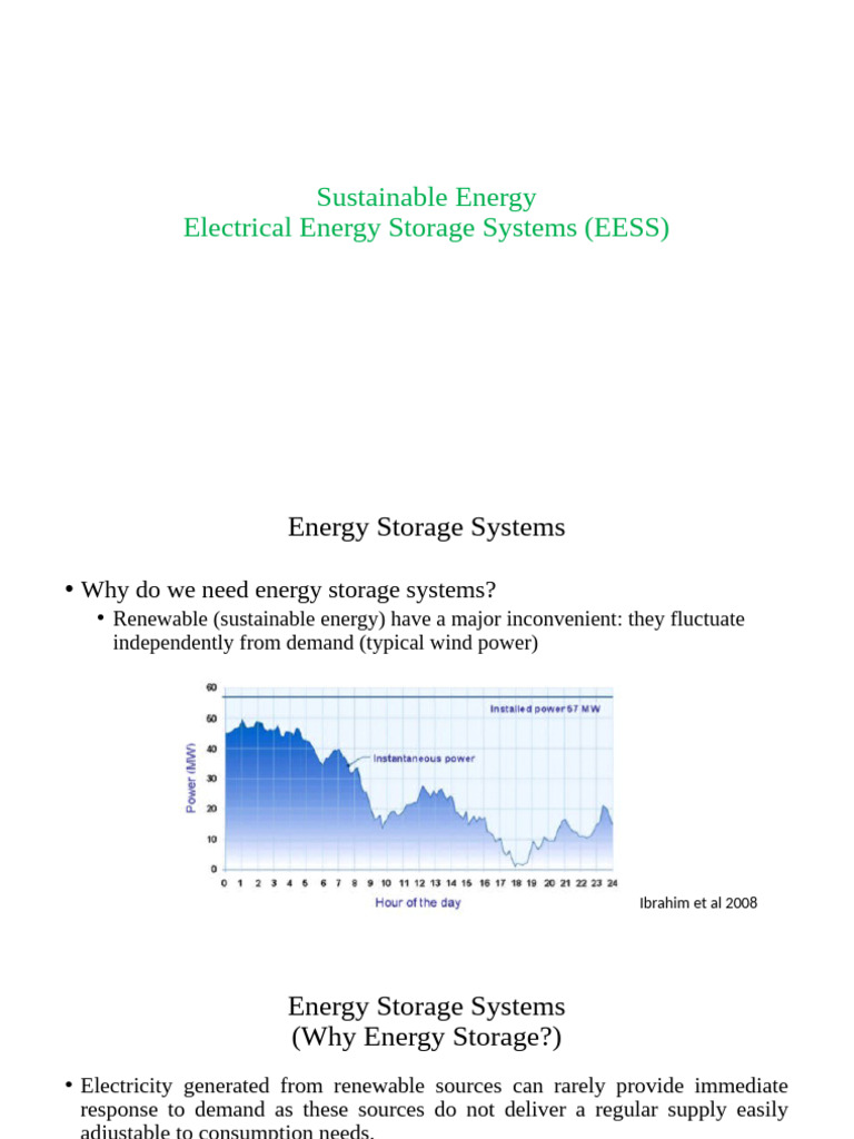 L7 Energy Storage Systems | PDF | Energy Technology | Electric Power