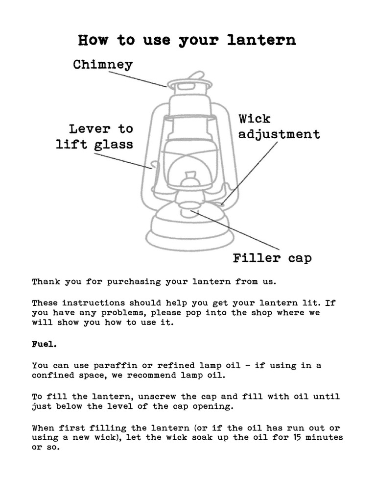 How to Use Your Lantern Effectively | PDF