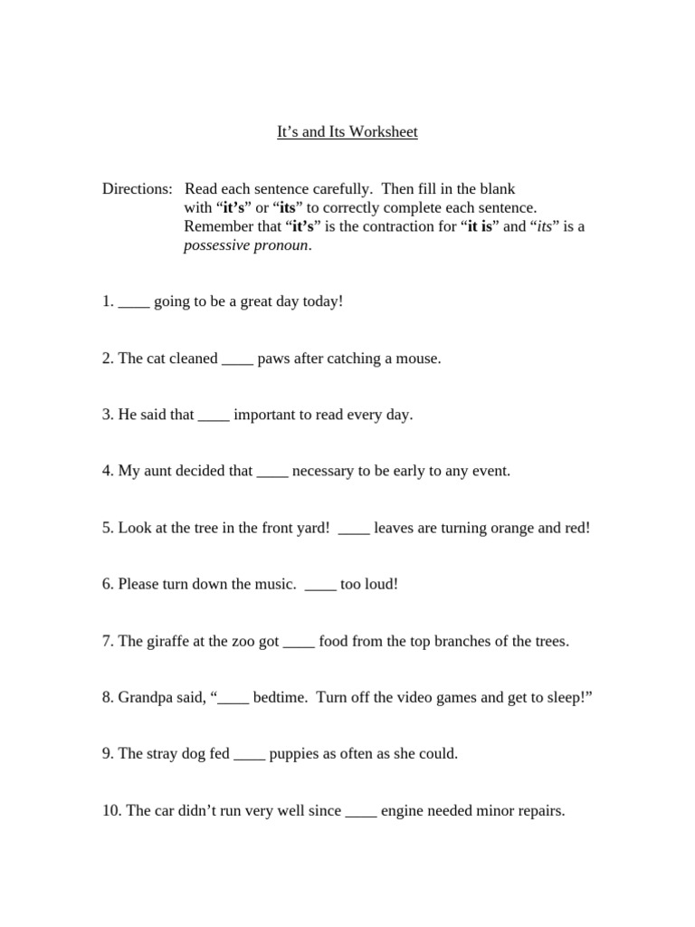 Its 1 Pdf