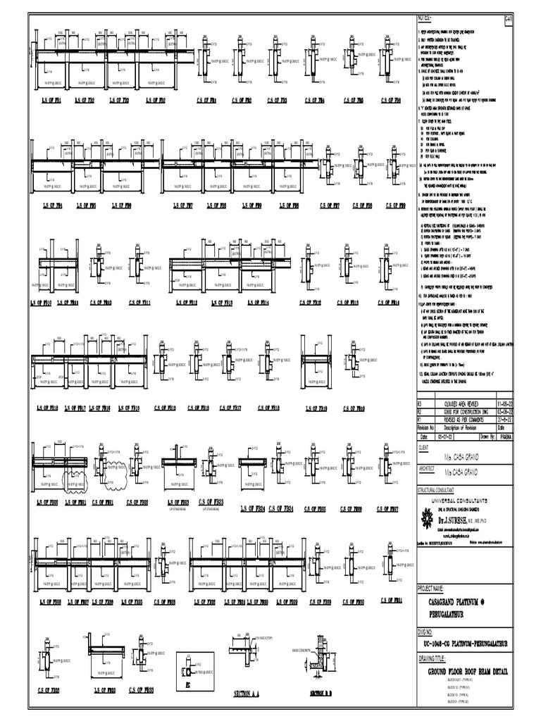 GF Beam Detail Drawing Block 8,11 | PDF