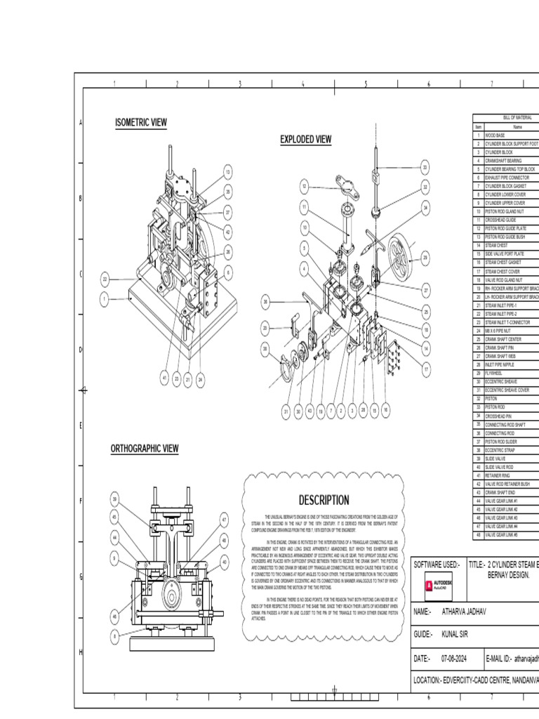 2 Cylinder Steam Engine To The Bernay Design - 02 | PDF | Piston ...