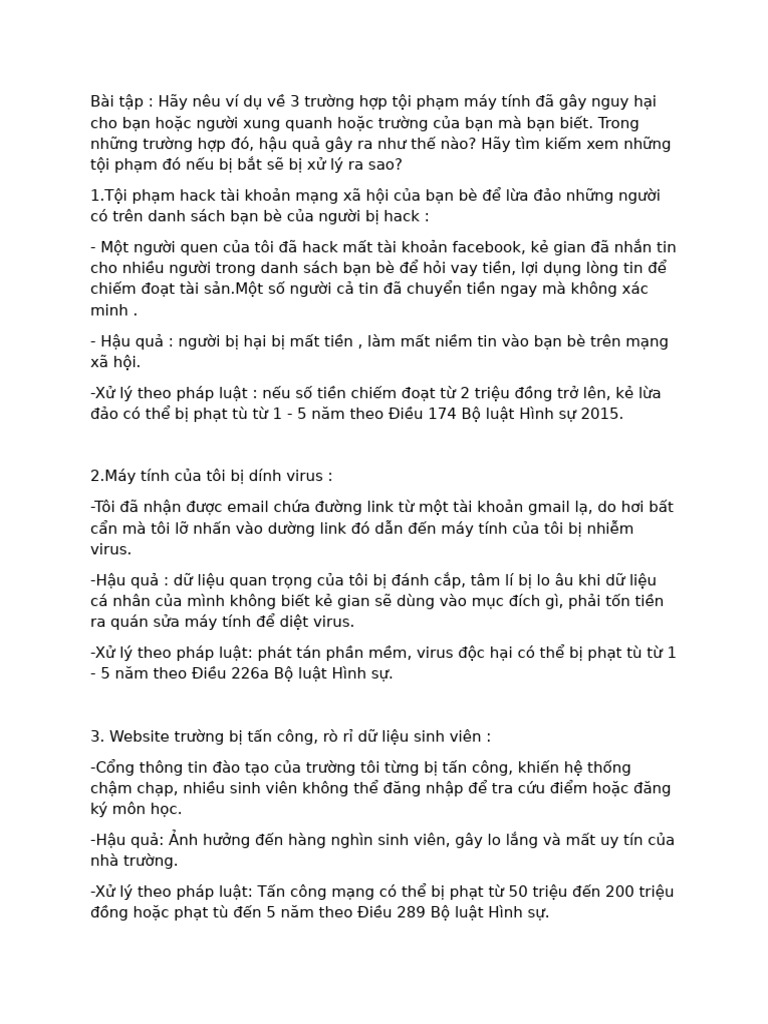 Bài tập ĐĐMT 2203 | PDF