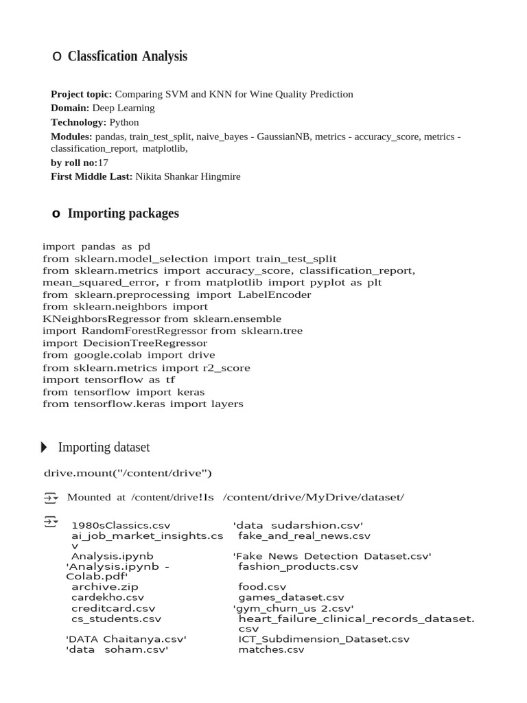 11th Classfication Analysis - Colab (1) | PDF | Applied Mathematics | Machine Learning